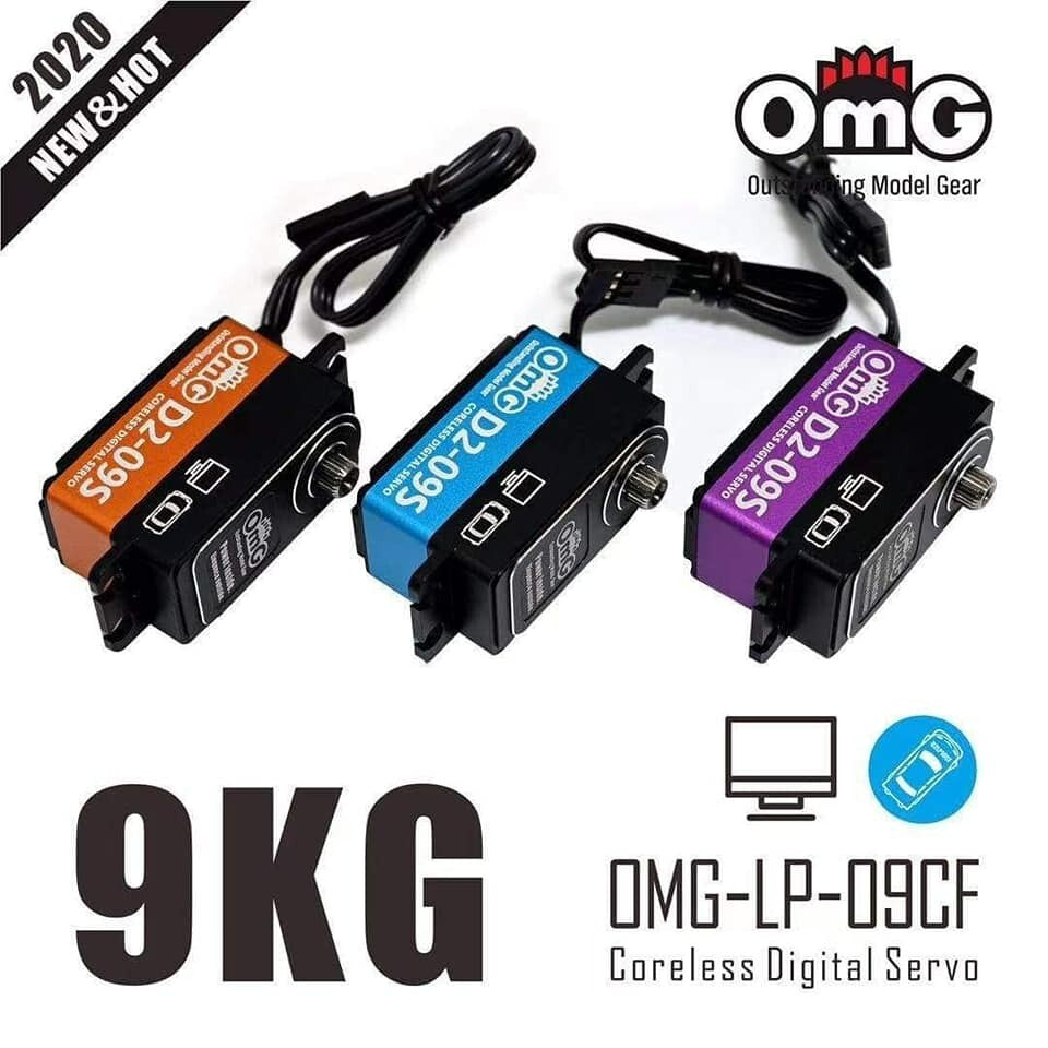 RC OMG D2-09S Digital Servo - Programmable 25T 9kg – Drift Manji RC